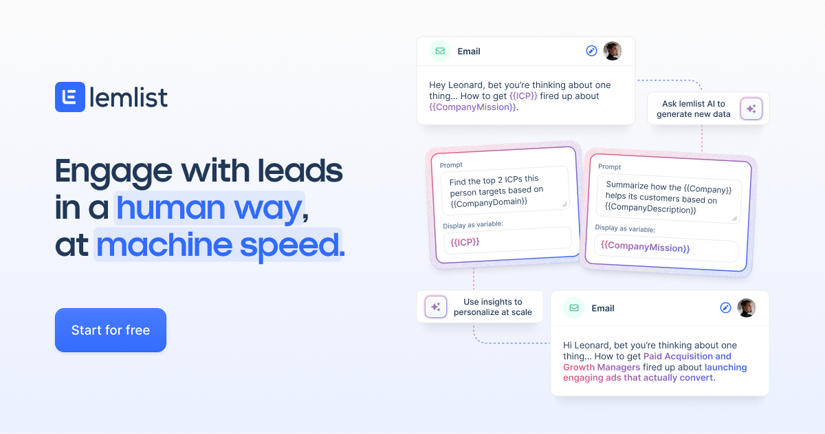 Lemlist Ai Segment Leads Clean Data Personalize Messages At Scale