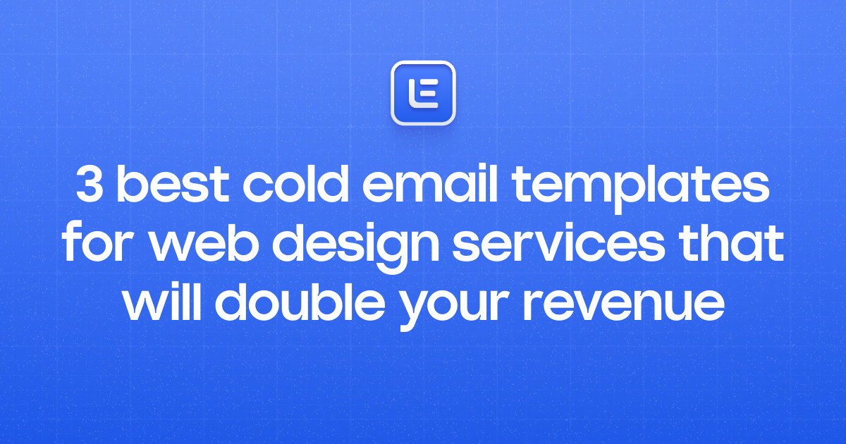 3 best cold email templates for web design services that will double ...