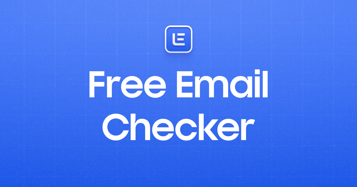 Email Checker - Verify Emails for Free