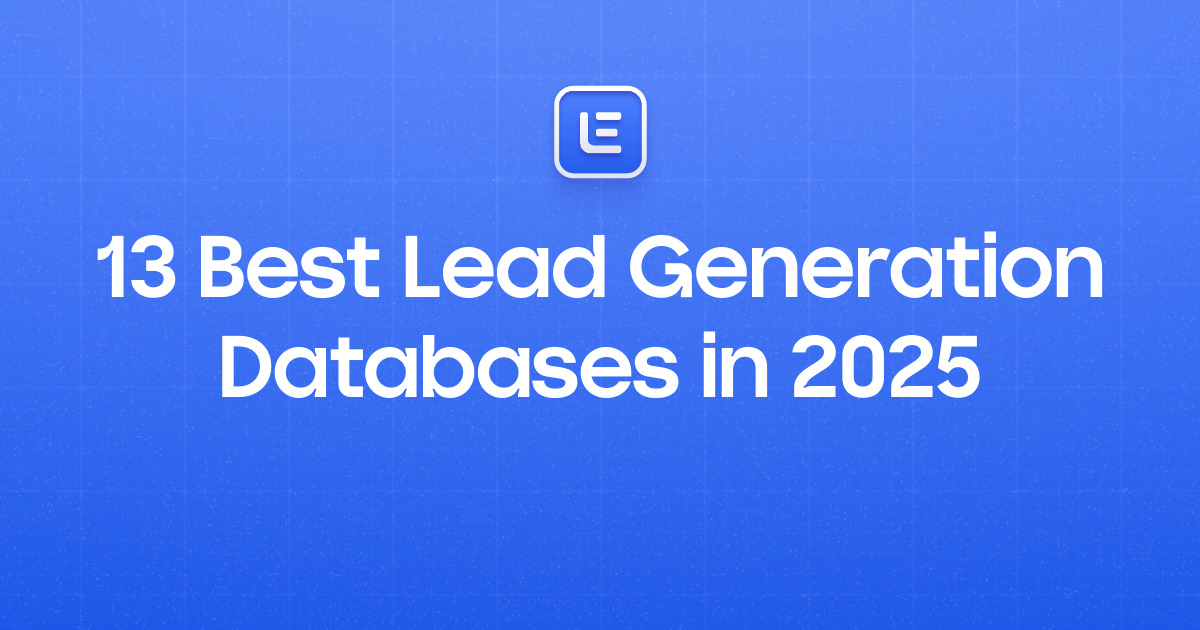 13 Best Lead Generation Databases in 2025